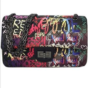 graffiti handbag | Bags | Graffiti Bag Crossbody Chain Pursehandbag ...